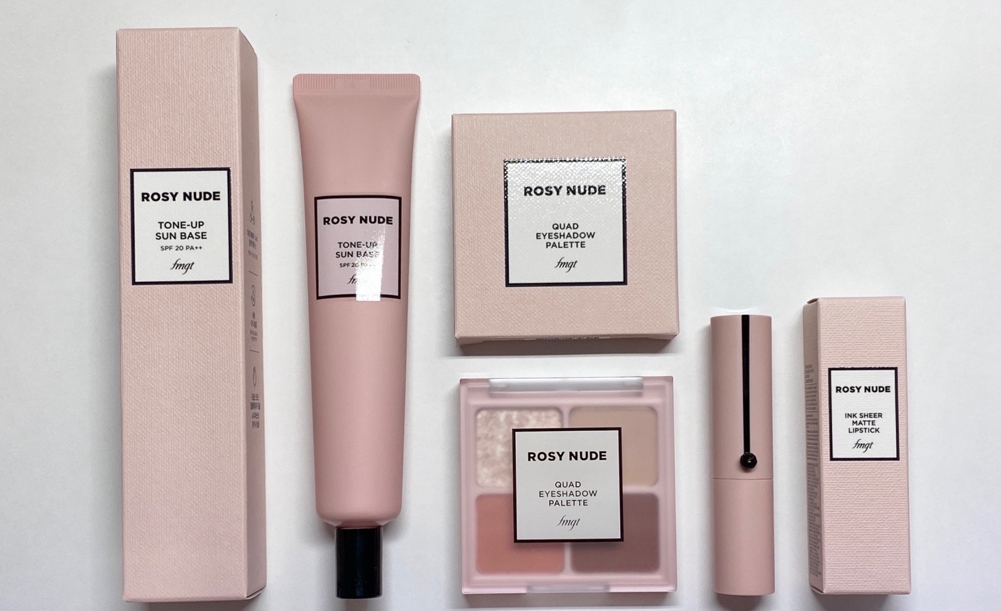 더페이스샵 fmgt 쿼드 아이섀도우 팔레트 로지누드 에디션 [04호 번트로즈] 파워리뷰 by Abbybeauty - 언니의파우치