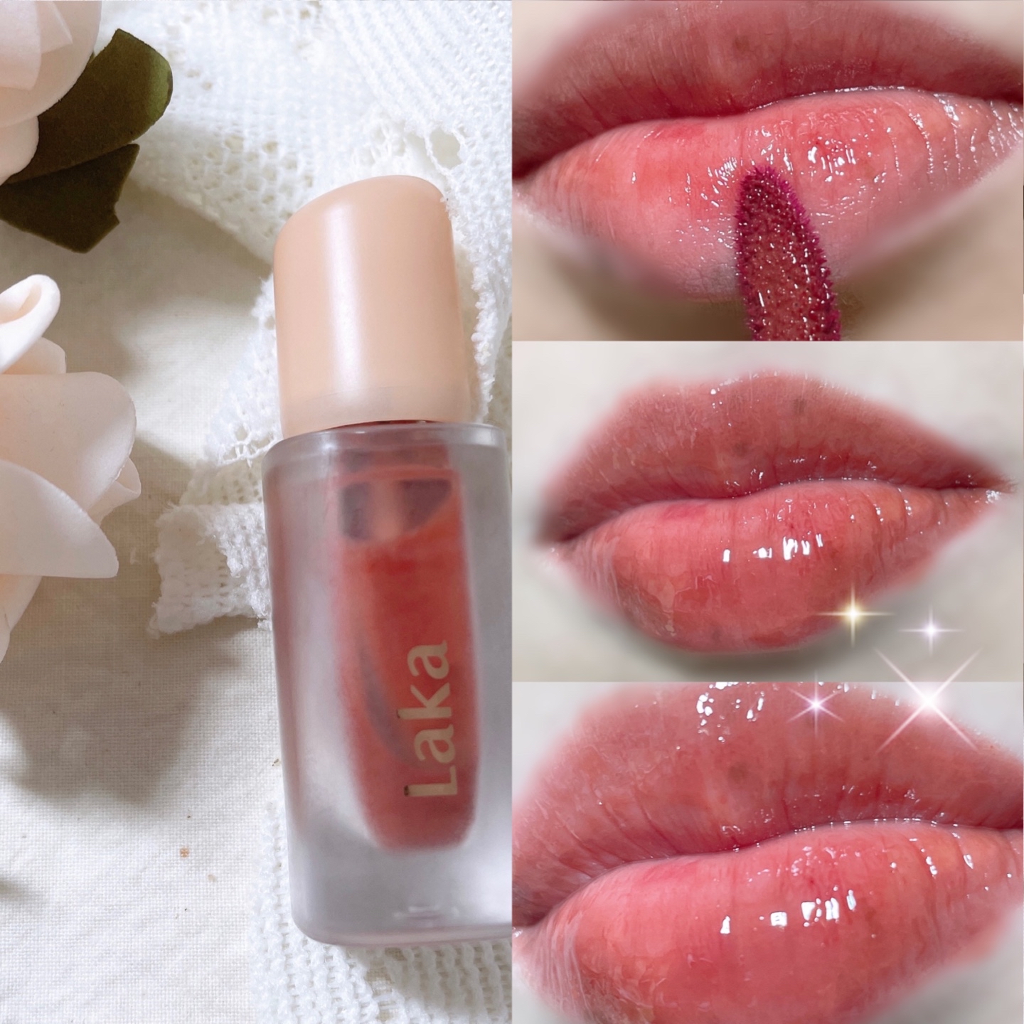 라카(LAKA) 프루티 글램 틴트 [108 솔티] 파워리뷰 by green_ - 언니의파우치