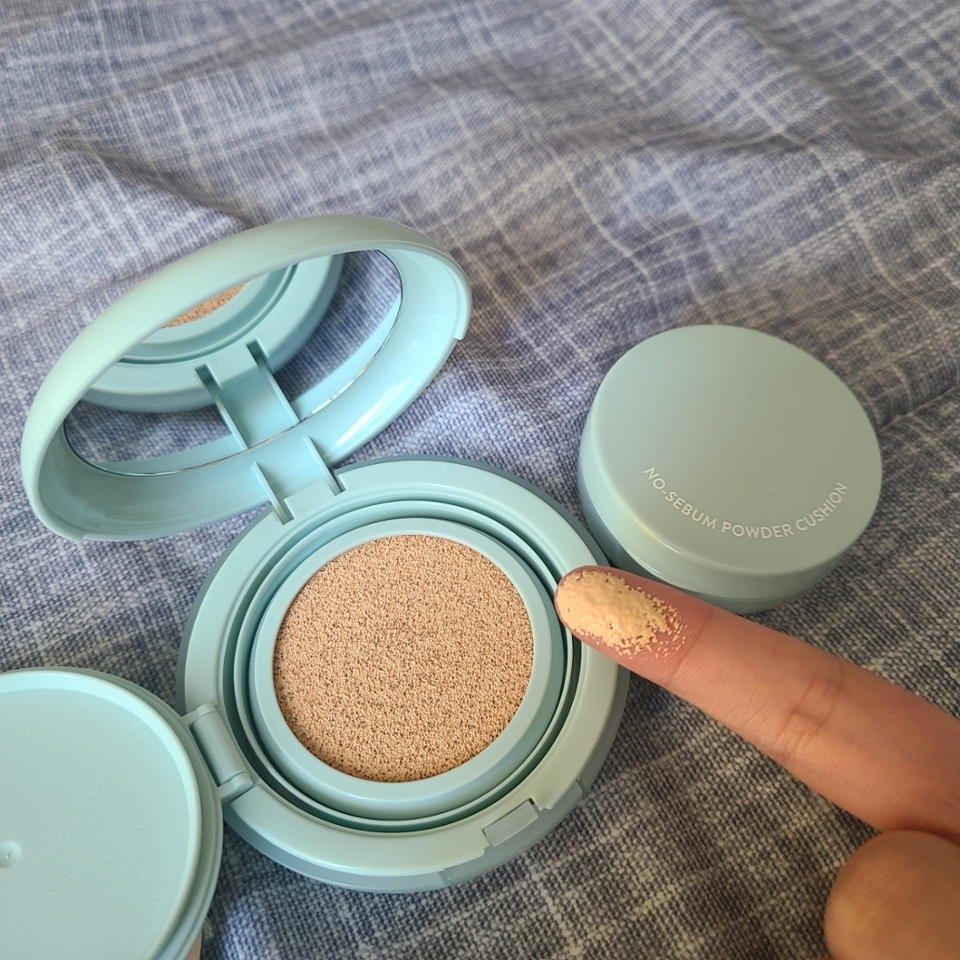 이니스프리 노세범 파우더 쿠션 21n 바닐라 파워리뷰 By 플리히 언니의파우치